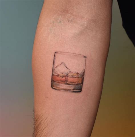 Whiskey Glass Tattoo