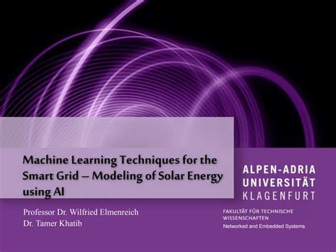 Machine Learning Techniques For The Smart Grid Modeling Of Solar Energy Using Ai Ppt