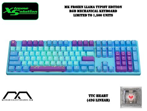 Ducky X Mk One 2 Full Size Frozen Llama Rgb Keyboard Non Hotswappabl Xtremesolution