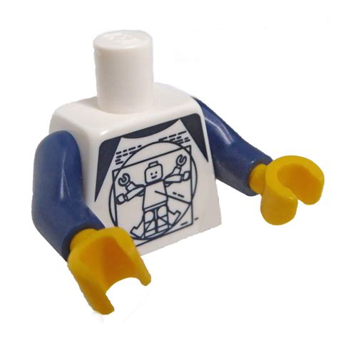 Lego Minifig Torso Assembly Vitruvian Man Pattern 973 Brick Owl