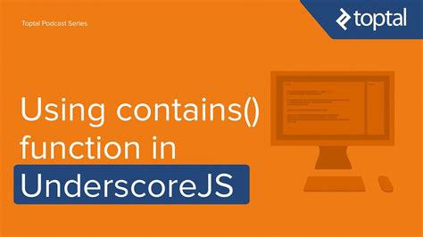 Javascript Video Tutorial Using Contains Function In Underscorejs Youtube