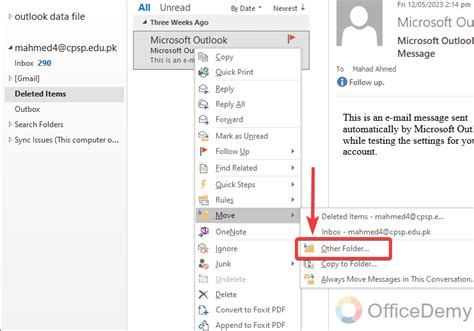 How To Recover Deleted Email In Outlook Web App Printable Forms Free