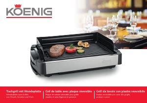 Mode Demploi Koenig B Gril De Table