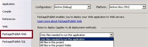 Web Deployment Excluding Files And Folders Via The Web Applications Project File Net Blog