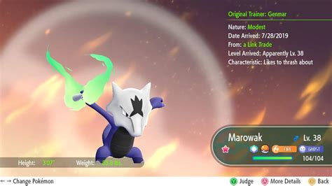A return Shiny post Shiny Alolan Marowak LGE trades Pokémon Amino