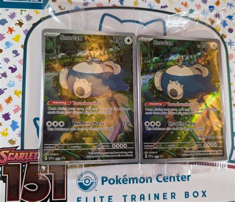 Snorlax Promo Card 151 Etb Video Gaming Gaming Accessories Game T