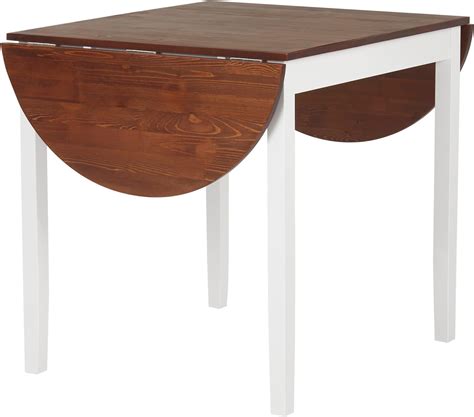 Homcom 55 Solid Wood Kitchen Table Drop Leaf Tables For
