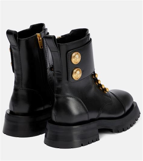 Balmain Ranger Leather Boots Balmain