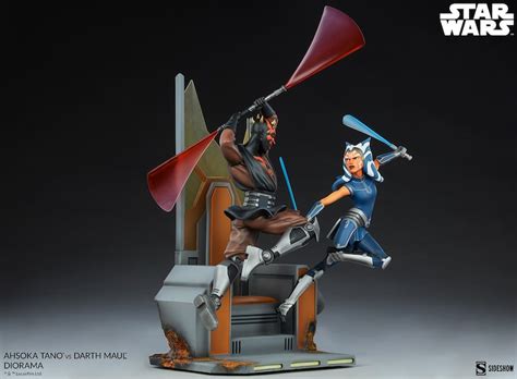 Sideshow Inmortalizó El Duelo Entre Ahsoka Tano Y Darth Maul Con Una