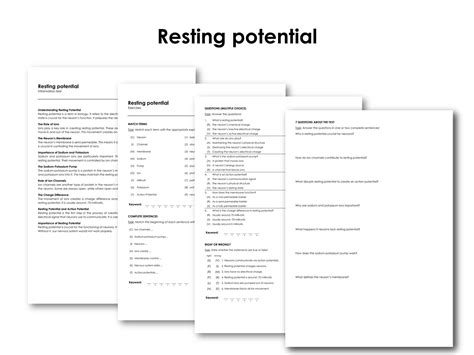 Resting Potential Made By Teachers