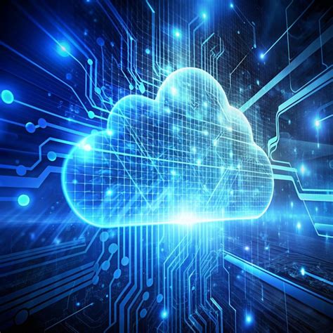 Cloud Computing Diagram Network Data Storage Technology Service