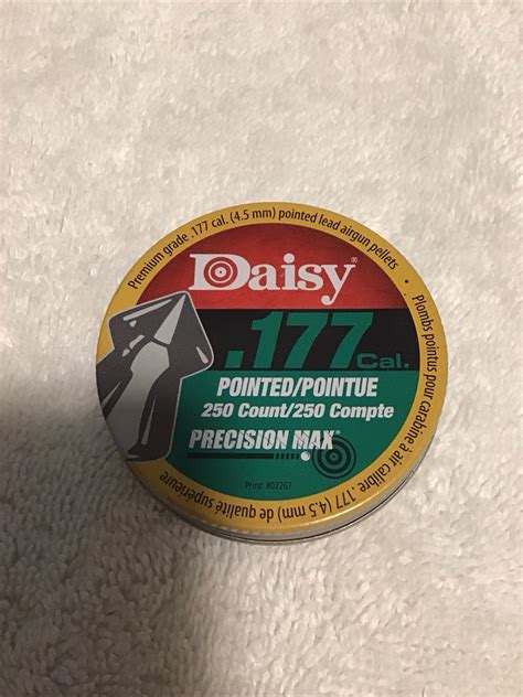 Daisy Pointed PRECISION MAX Pellets Caliber Tin Of Count Airgun Ammo