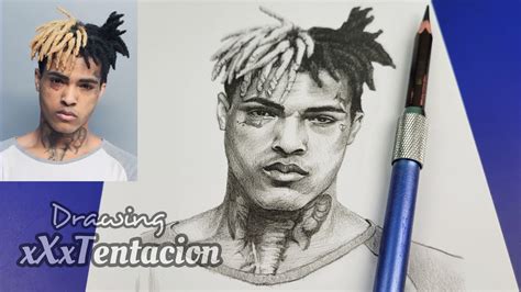 Drawing Xxxtentacion With Charcoal Pencil Youtube