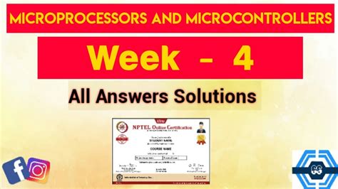microprocessors and microcontrollers week 4 quiz answer solution