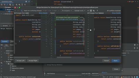 Resolving Merges JetBrains Guide