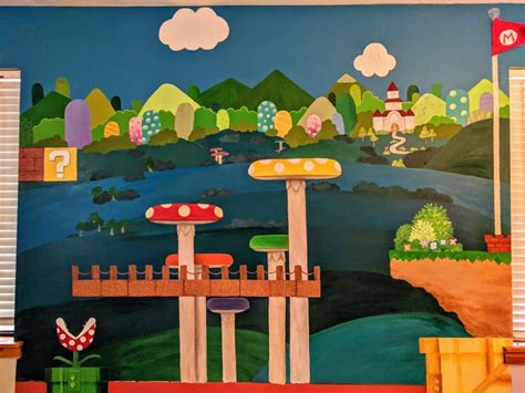 Custom Super Mario Wall Mural