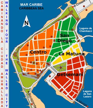 Cartagena Attractions Map