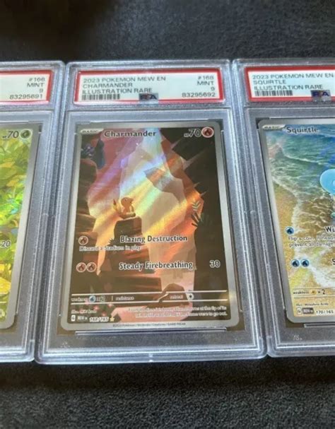POKEMON 151 EN Starters Bulbasaur Squirtle Charmander Illustration Rare