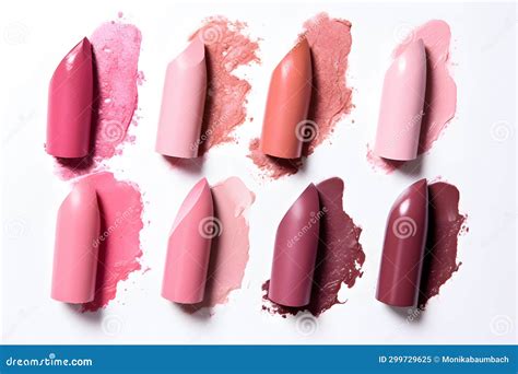 Different Colored Lipsticks With Color Swatches Stock Illustration Illustration Of Generative