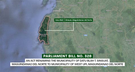 Barmm Lawmakers Propose Renaming Datu Blah T Sinsuat Municipality To