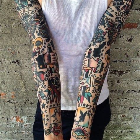 Pin By Summy Bear On Tats 🫶🏼 Traditional Tattoo Sleeve Traditional