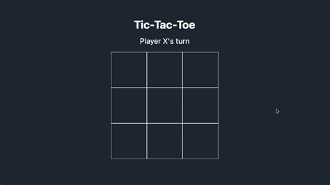 Github Faresg Tic Tac Toe Tic Tac Toe Game