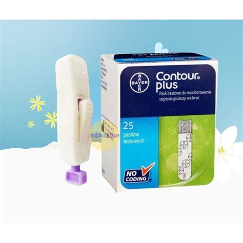 แผ่นตรวจน้ำตาล Contour Plus Strip แถมเข็มเจาะ Shopee Thailand