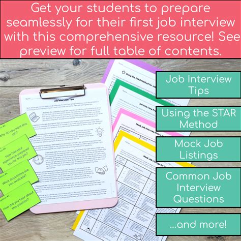 Mock Job Interview Resources Get Them Ready For Their First Job