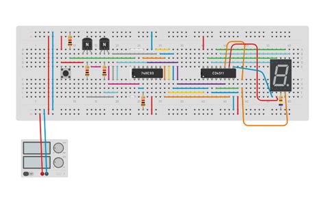 circuit design copy of copy of 7 segment counter tinkercad