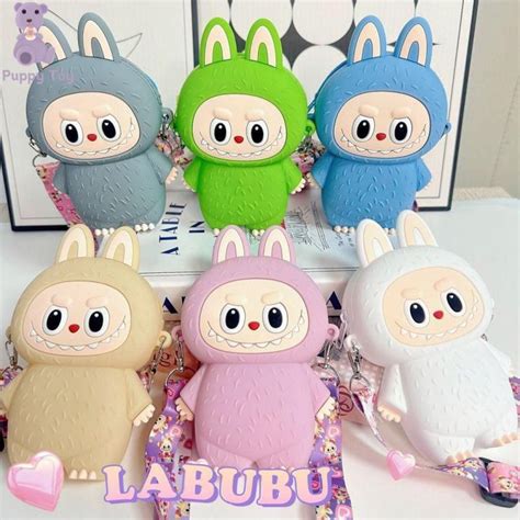 Tesdfd Búp Bê Labubu Túi đeo Chéo Labubu Túi đeo Vai Hoạt Hình Ví đựng
