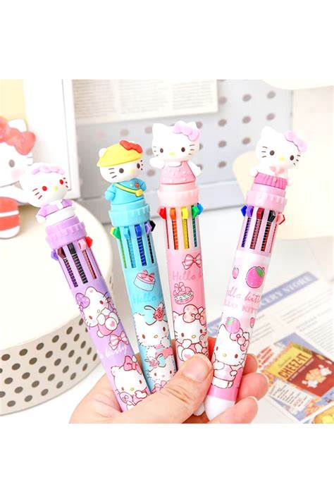 Nasadan Hello Kitty 10 Renk Çoklu Tükenmez Kalem 1 Adet Fiyatı Yorumları