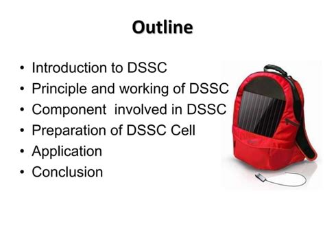 Dye Sensitized Solar Cell Dssc Pptx