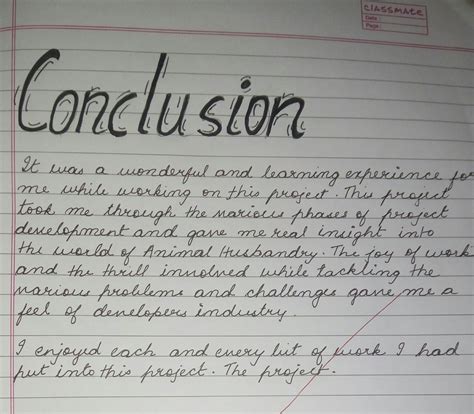 Conclusion Letter