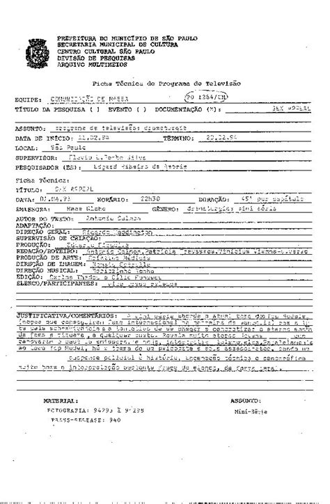 SEX APPEL Acervos Centro Cultural São Paulo