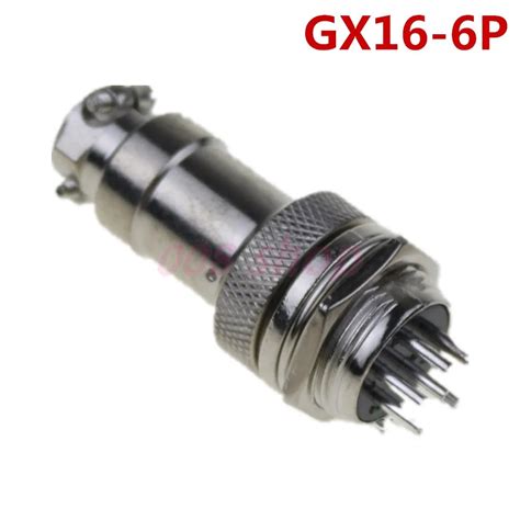 Free Shipping 2pair 4pcs Gx16 Gx16 6 6p 6pin 16mm Maleandfemale Wire