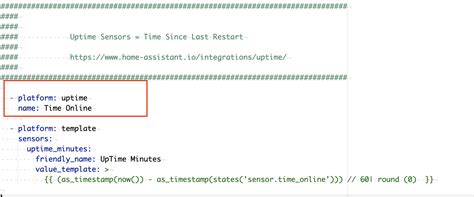 Uptime Sensor Broken Configuration Home Assistant Community