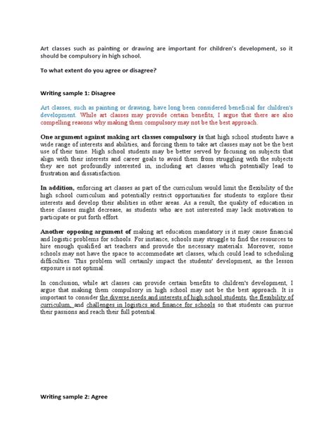 Agree Disagree Ielts Sample Pdf Creativity Thought