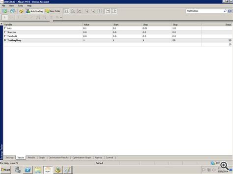 Strategy Tester With Optimization Mistery Take Profit General