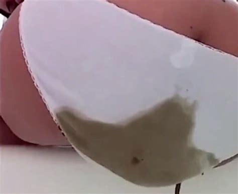 Loud Nasty Wet Shart Fills Her White Panties And Leak Out