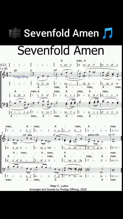 ‎🎼 Sevenfold Amen 🎵 ‎ ‎remember What We Learnt From The Threefold Amen