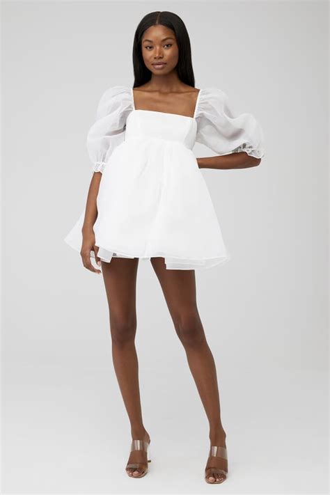 Selkie Puff Dress In Ivory Fashionpass