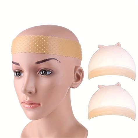 Adjustable Silicone Wig Headband With Hd Wig Cap Non Slip Wig Bands