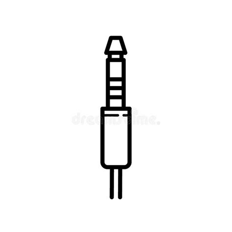 Audio Jack Plug Vector Icon Stock Vector Illustration Of Plug