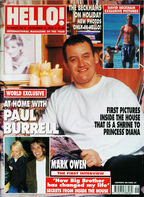 Hello Magazine Issue 743 Paul Burrell Mark Owen Prince Harry