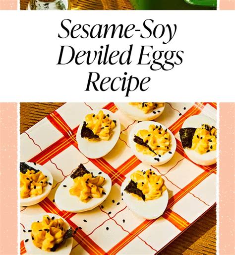 Sesame Soy Deviled Eggs