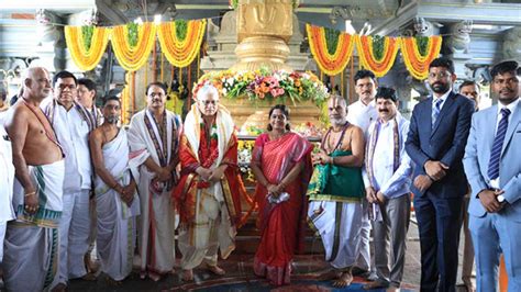 Governor Jishnu Dev Varma భద్రాద్రి రామయ్యను దర్శించుకున్న గవర్నర్‌ జిష్ణుదేవ్‌ వర్మ Namasthe