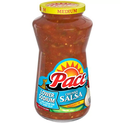 Pace Chunky Medium Low Sodium Salsa Shop Salsa And Dip At H E B