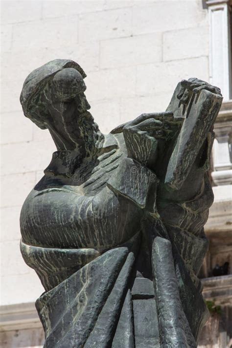 Statue Of Marko Marulic Stock Image Image Of Split 178275305