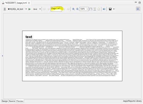 how to restrict a report to one page products jaspersoft community