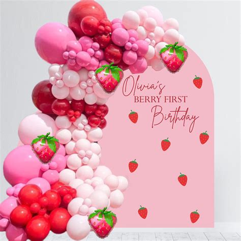 Berry First Birthday Decor Berry First Birthday Wall Decals